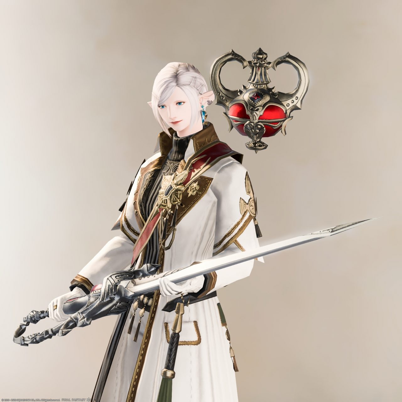 【FF14】ホワイトヘンプ・キャスターシクラス / Brightlinen Cyclas of Casting【FFXIV】