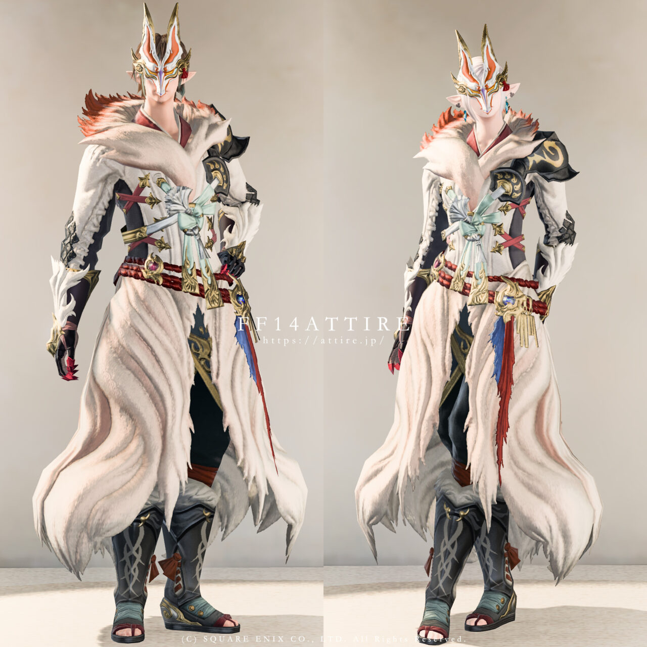 白狐道着【FF14 装備手帳】