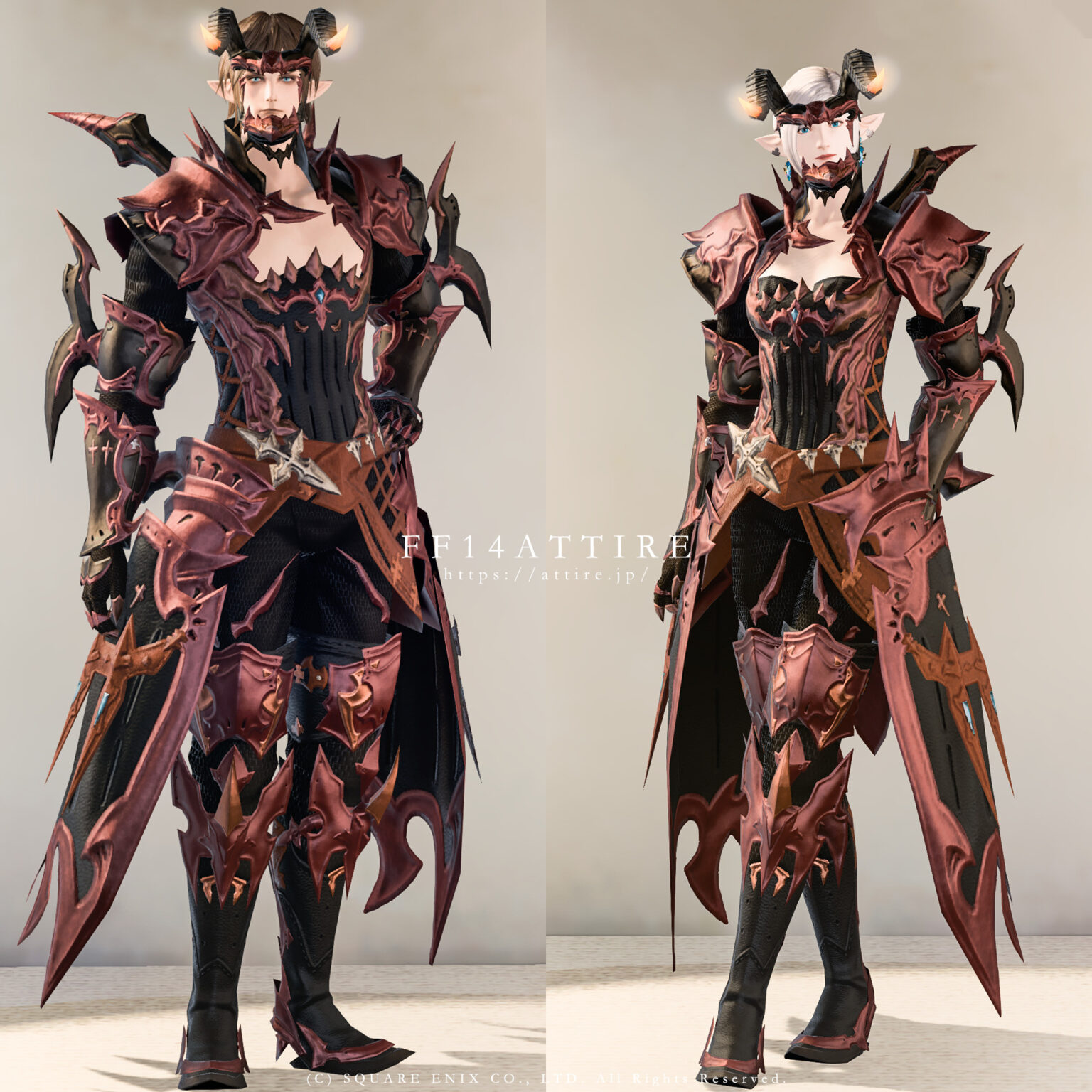 【FF14】ヘルファイア・ディフェンダーアーマーRE / Augmented Hellfire Armor of Fending【FFXIV】